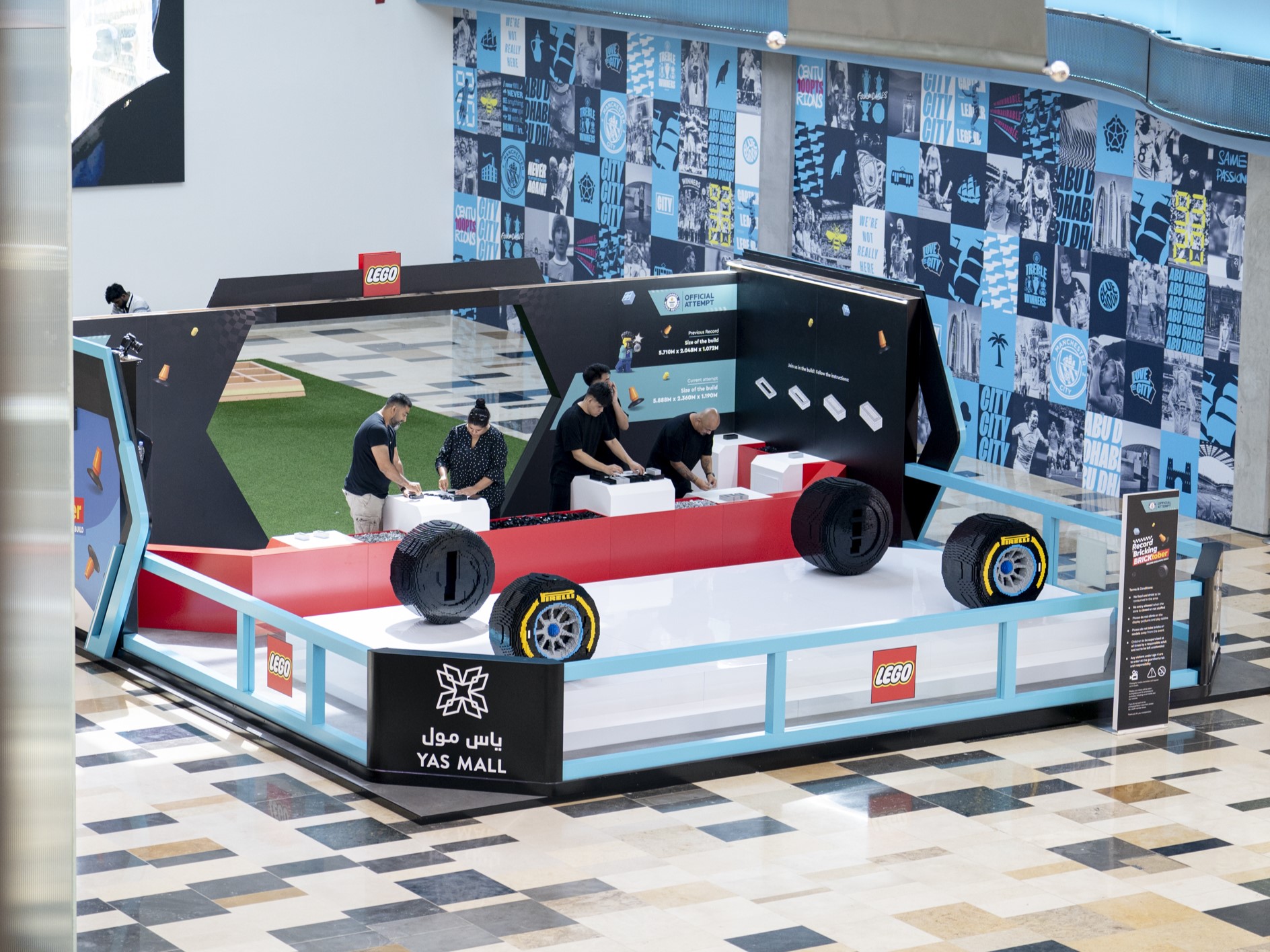 Are you ready to witness the largest LEGO Brick Formula 1 Car in Abu Dhabi