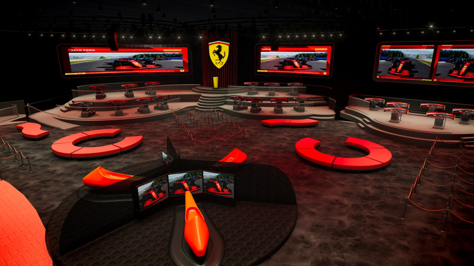 Experience the thrill at the first Ferrari-themed Esports Arena